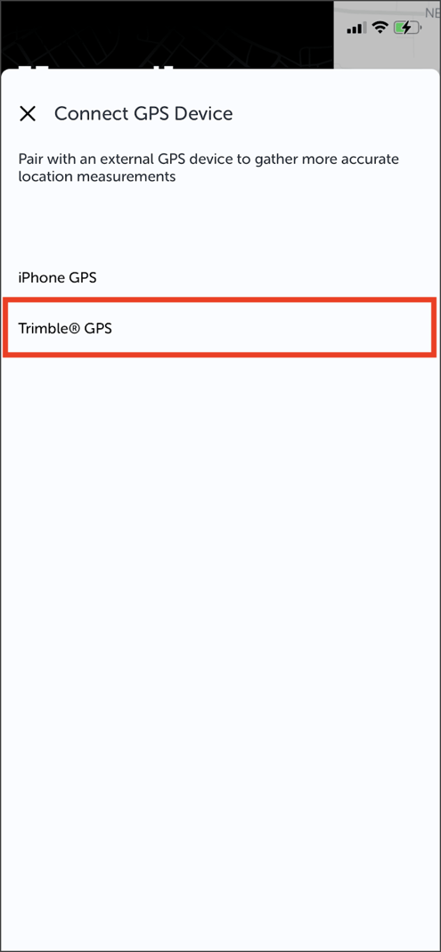 Trimble Setup for iOS Devices